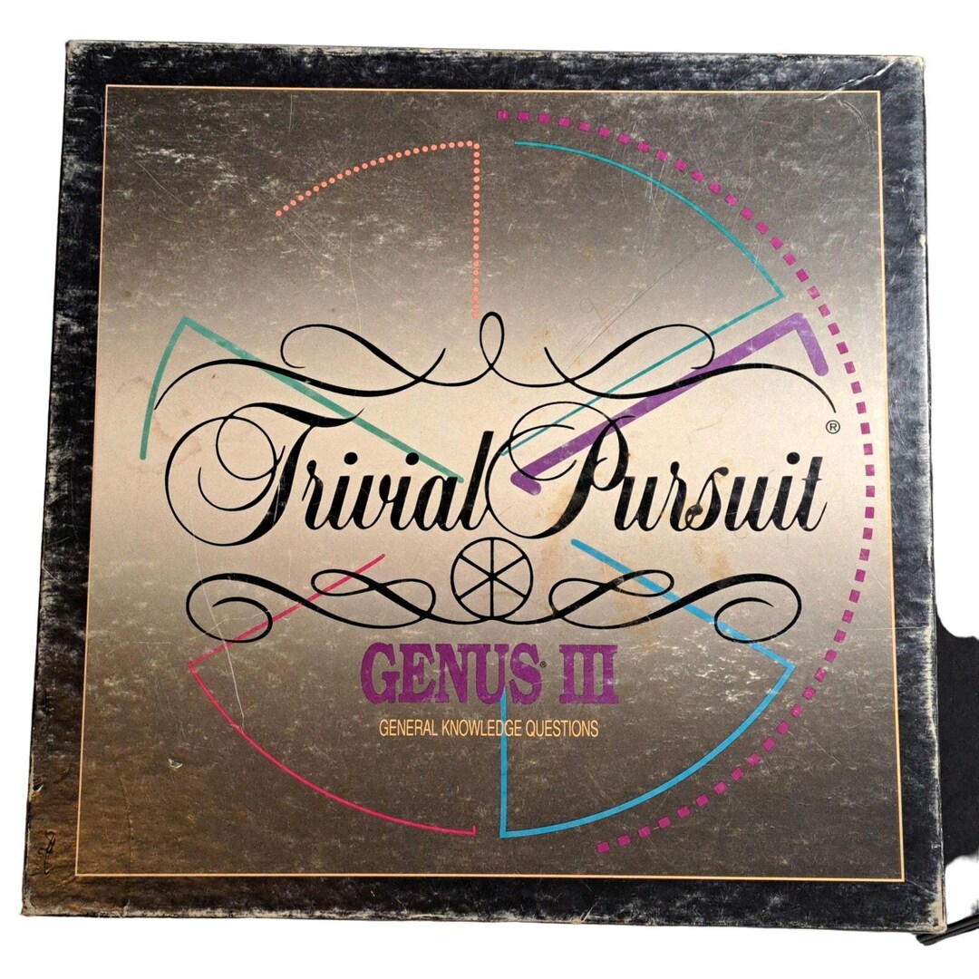 Vintage 1994 Trivial Pursuit Genus III General Knowledge Board Game ...