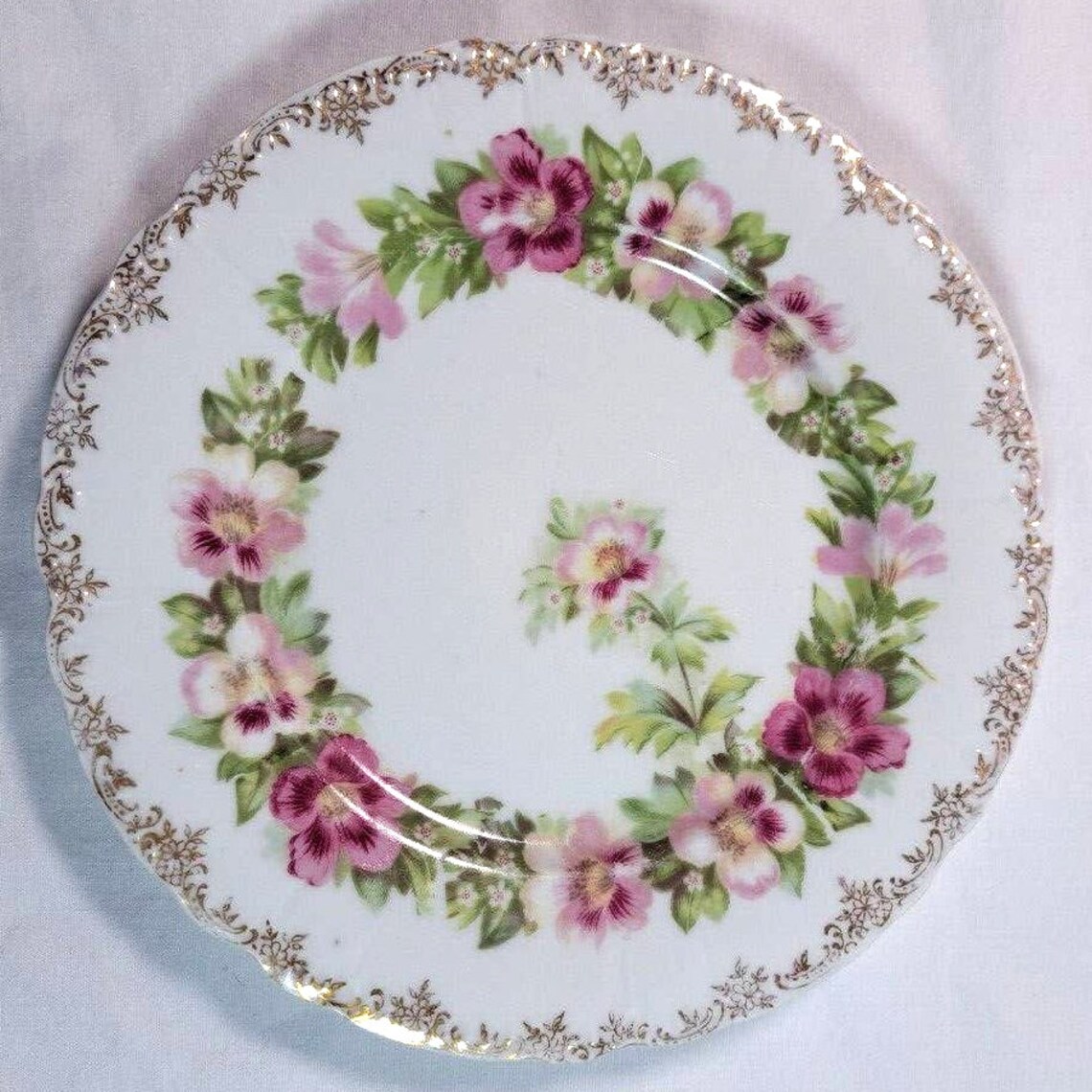 Antique Rosenthal RC Crown Malmaison Bavaria Plate 1900-1910s Flower ...