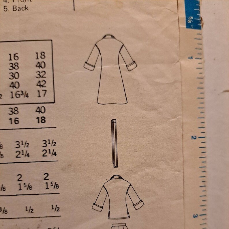Vintage 1976 Sewing Pattern Butterick 4125 Miss 8 Dress Tunic Pant Belt ...