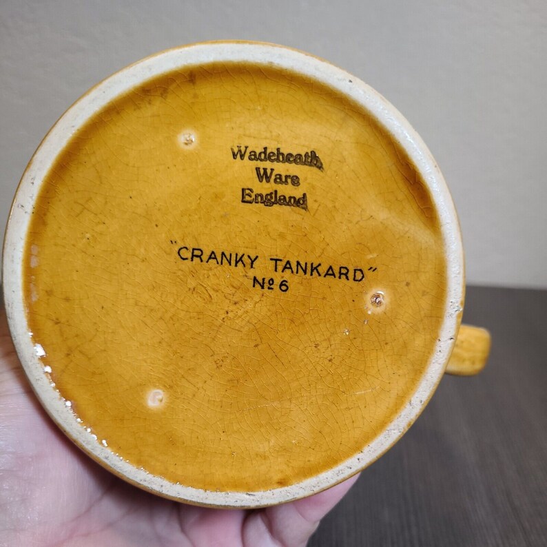 Vintage Wadeheath Ware England Cranky Tankard No. 6 Ceramic Pottery Ale ...