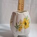 Vintage Inarco Japan Egg Shaped Footed Vase Transferware With Yellow ...