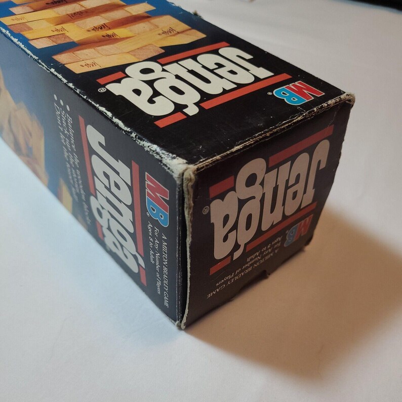 Vintage Jenga Original 1986 Milton Bradley Game Complete - Etsy