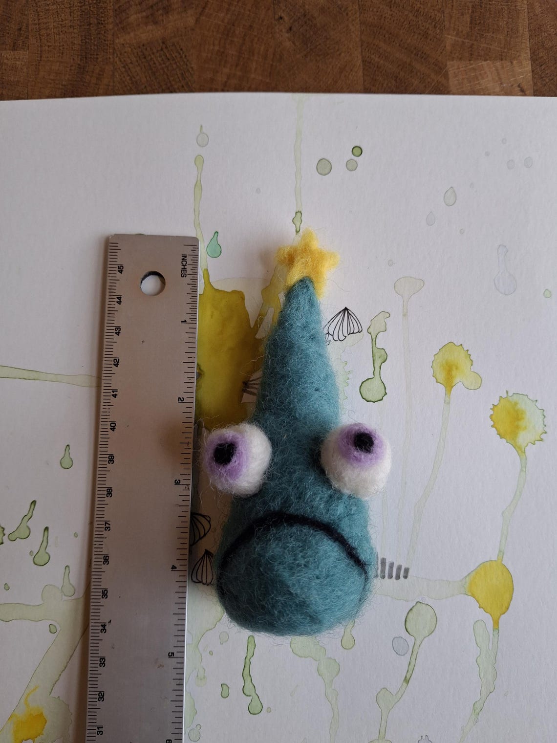 Quirky Needle Felted Christmas Tree With Eyeballs - Etsy