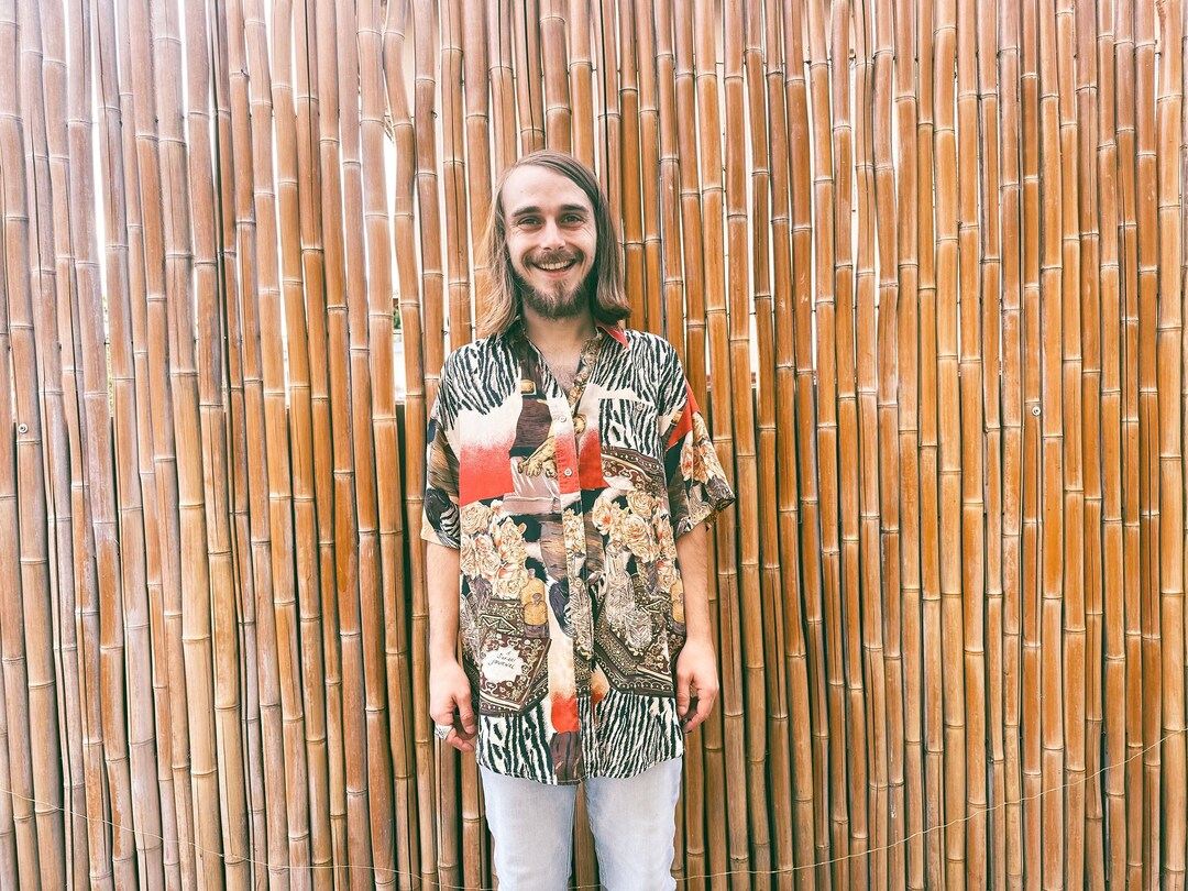 Vintage 90s 100% Silk J.M.J Jeri Marque Button up Relaxed Fit - Etsy