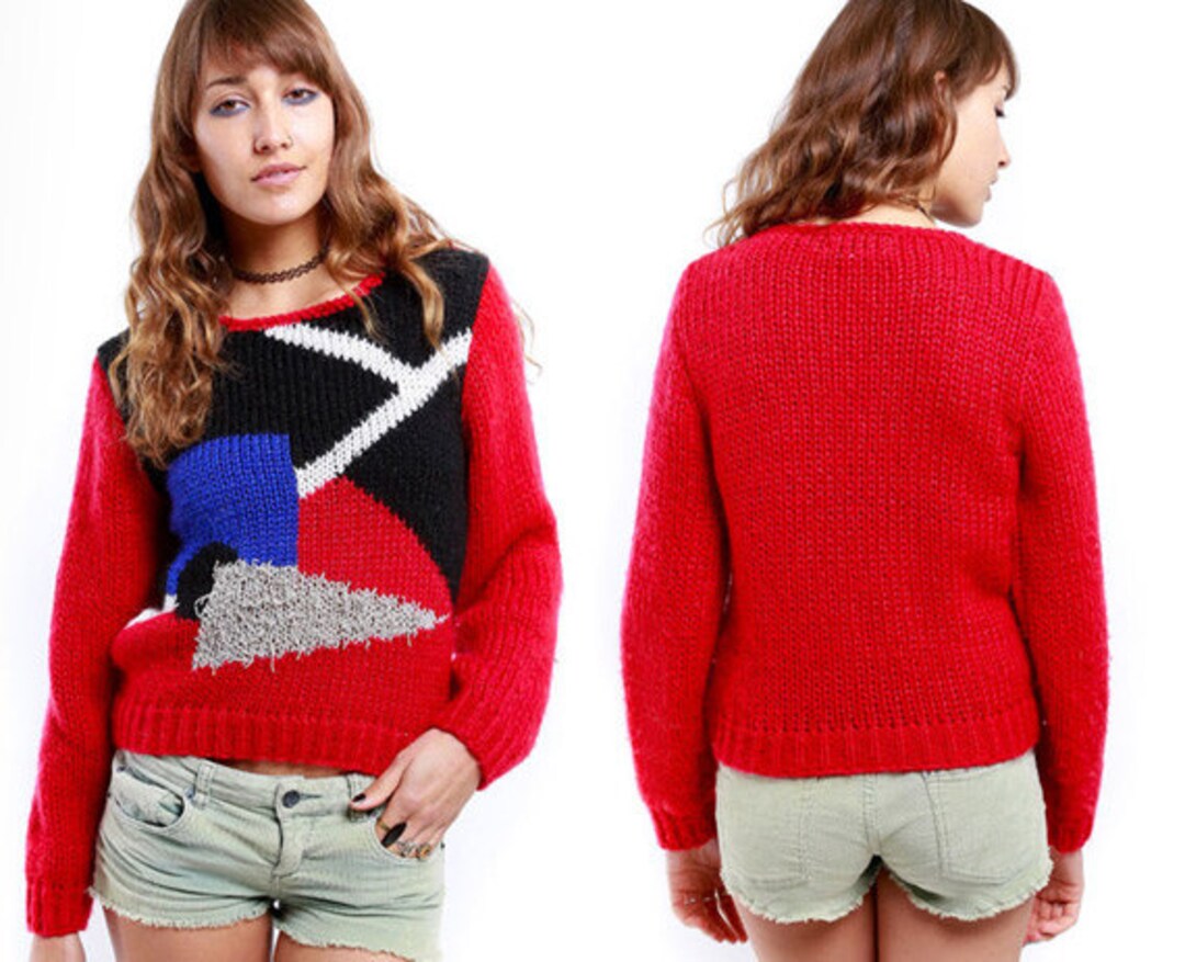 Vintage 90s Fresh Prince Geometric Sweater Christmas Jumper Sheridan ...