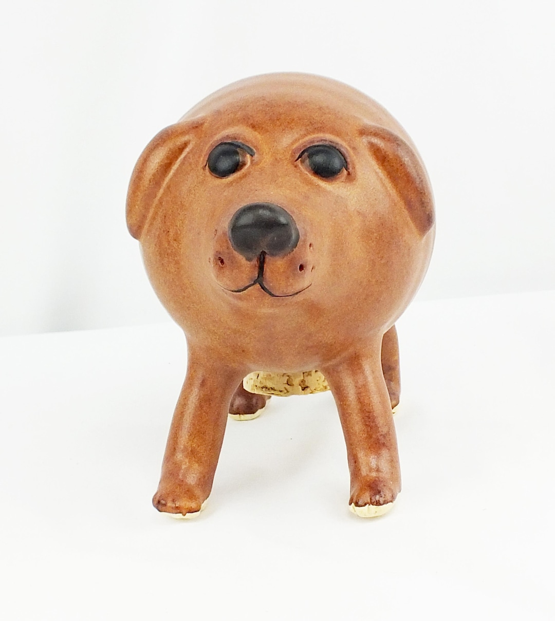 Handmade Ceramic Dog Bank, Whimsical Labrador With Hidden Opening - Etsy