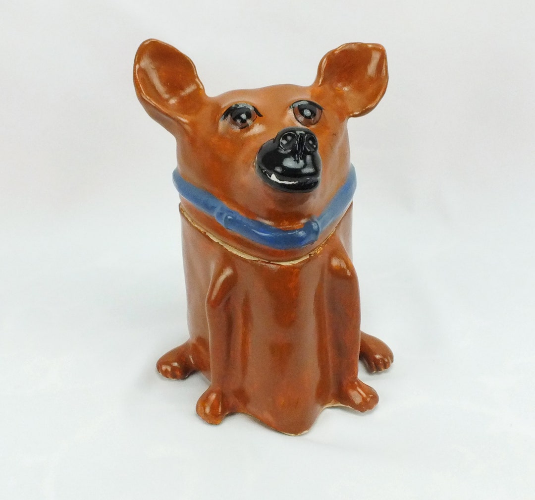 Snaggle-toothed Chihuahua Dog Jar, Handmade Ceramic - Etsy