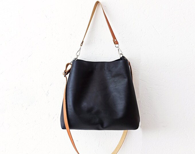Leather Hobo Crossbody Bag Crossbody Purse Genuine Leather - Etsy