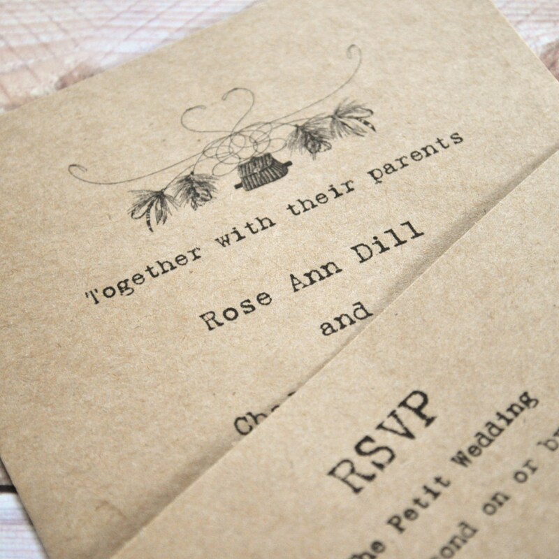 Fishing Wedding Invitation - Etsy