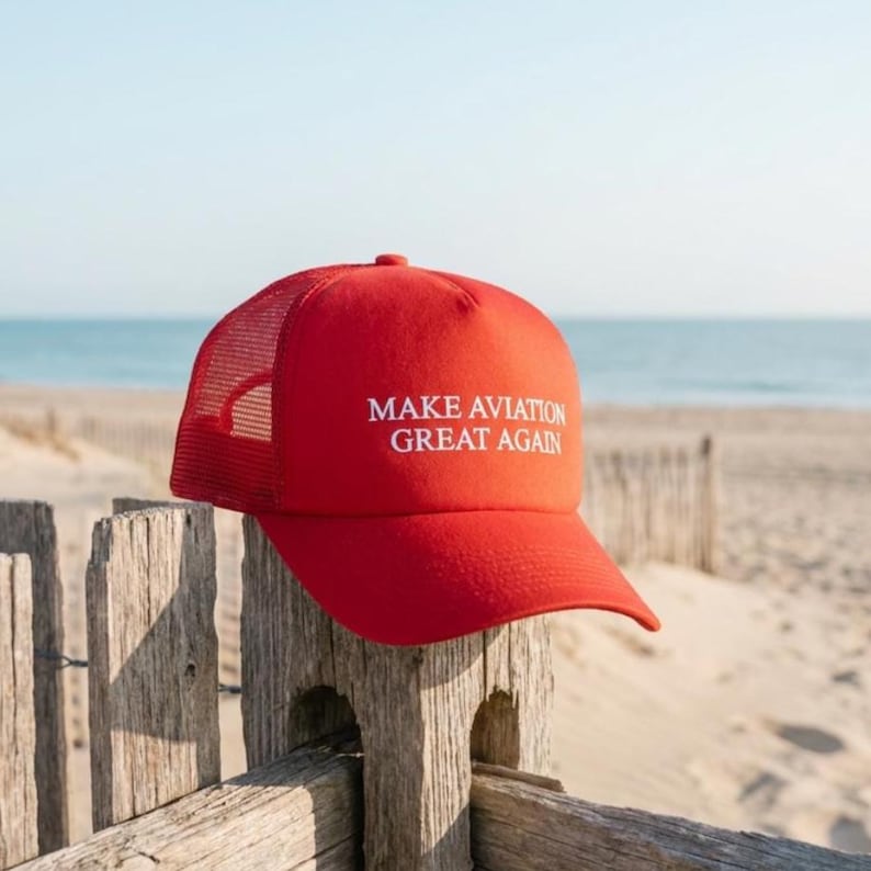 Aviation Hat Make Great Again Red Mesh Trucker Cap Pilot Gift Unisex - Etsy