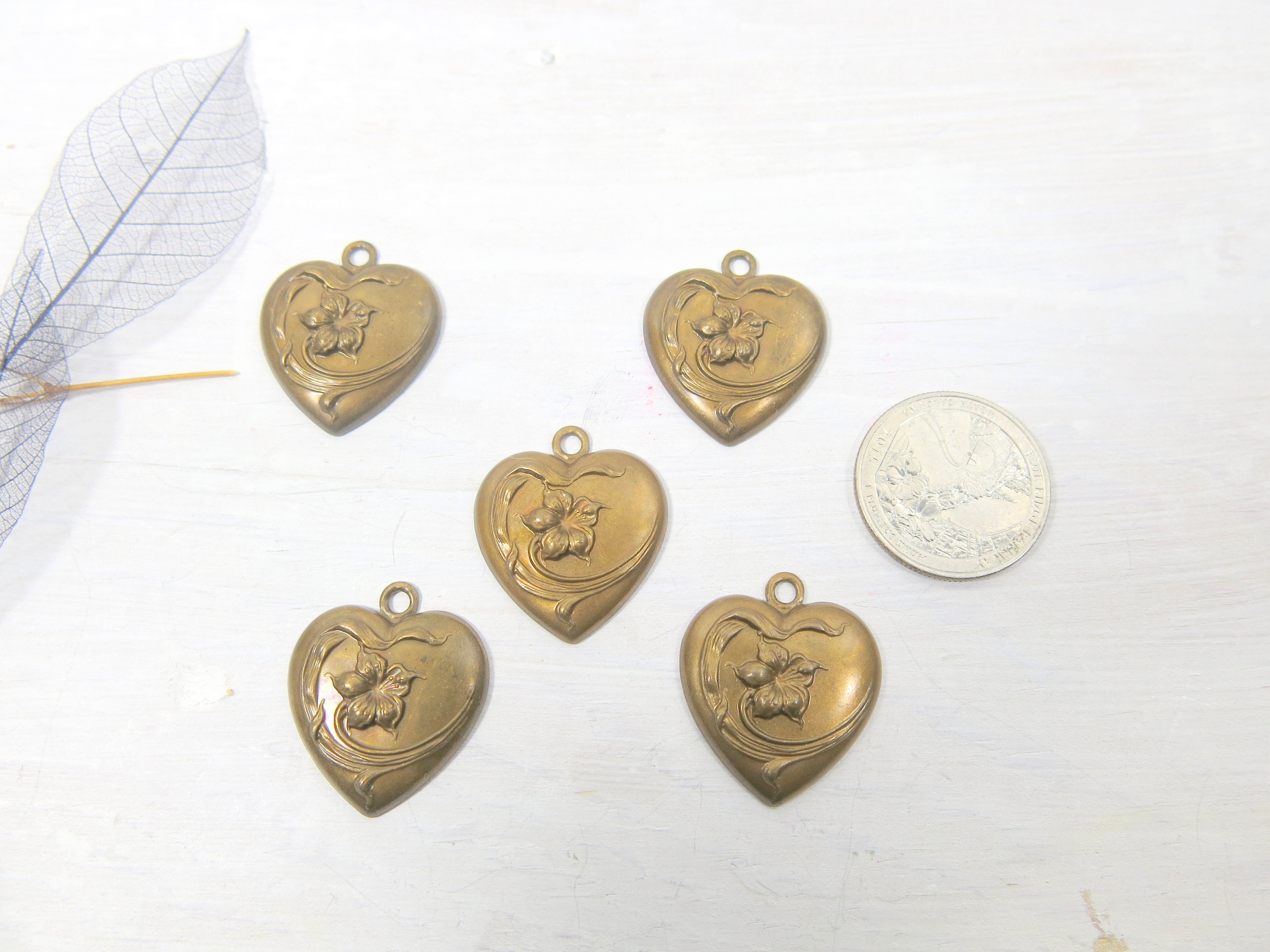 Chocolate Ox Heart Heart Charm Heart Pendant Chocolate - Etsy