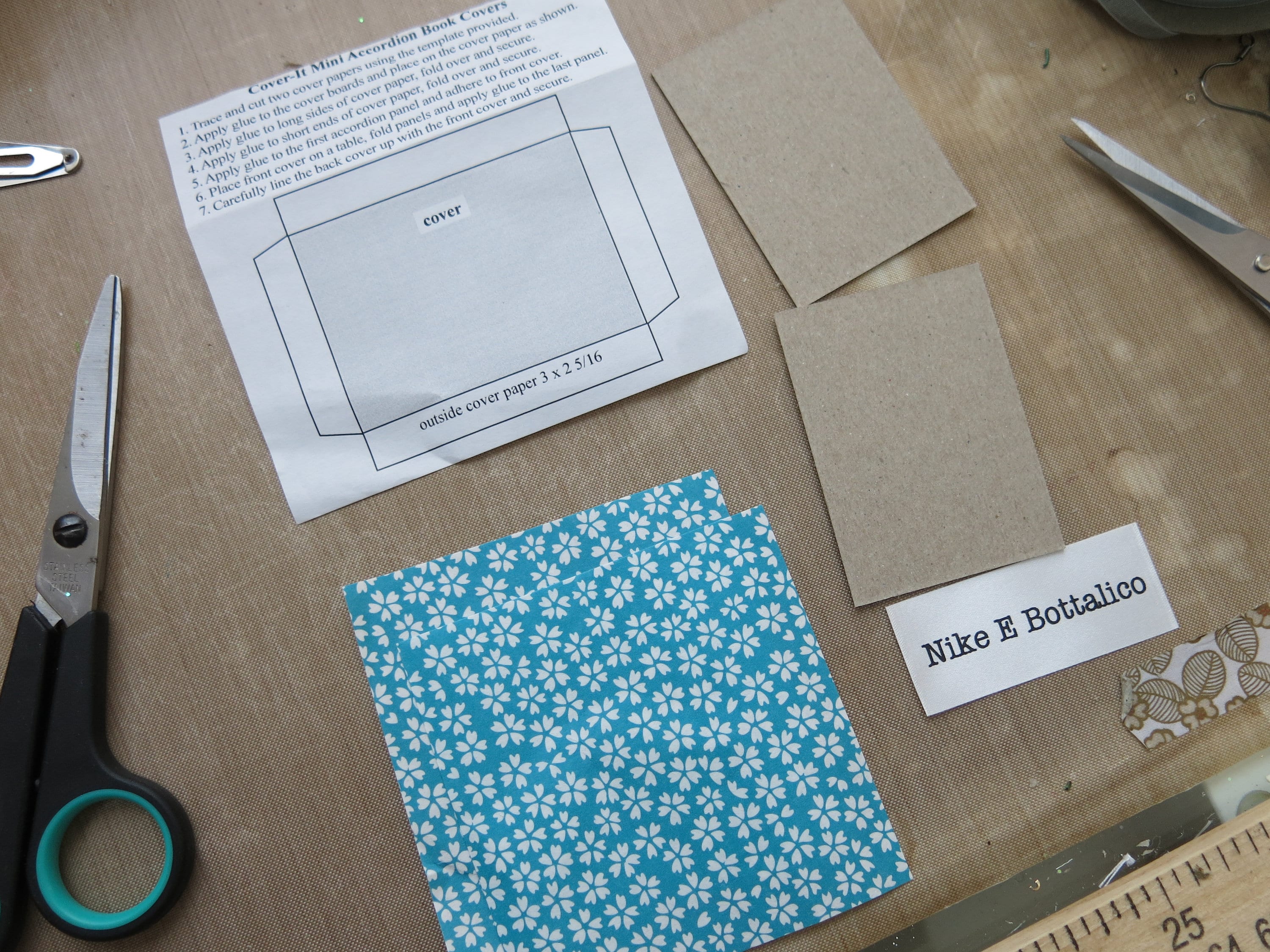 Mini Accordion Book Kit Tiny Book Kit Ephemera Book Kit Book Kit Junk ...