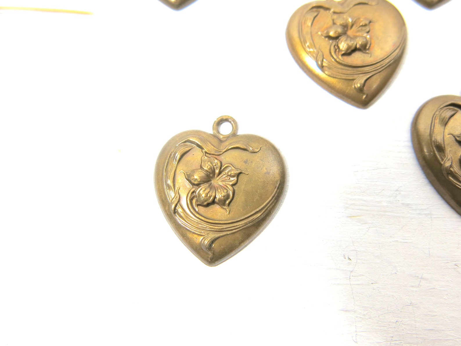 Chocolate Ox Heart Heart Charm Heart Pendant Chocolate - Etsy