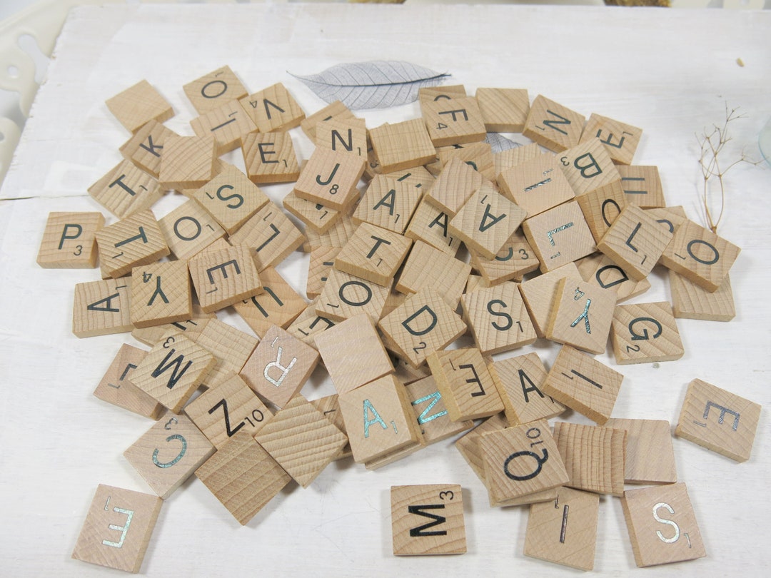 Wooden Letter Tiles Game Style Tile Wooden Tile Supplies Wood Letter ...