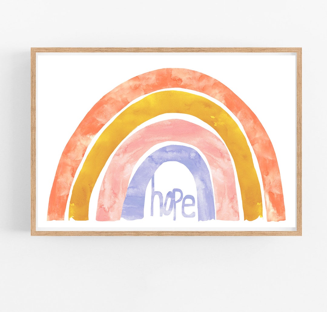 Hope-- Giclee Art Print Positive Empowerment Diversity Pastel Whimsical ...