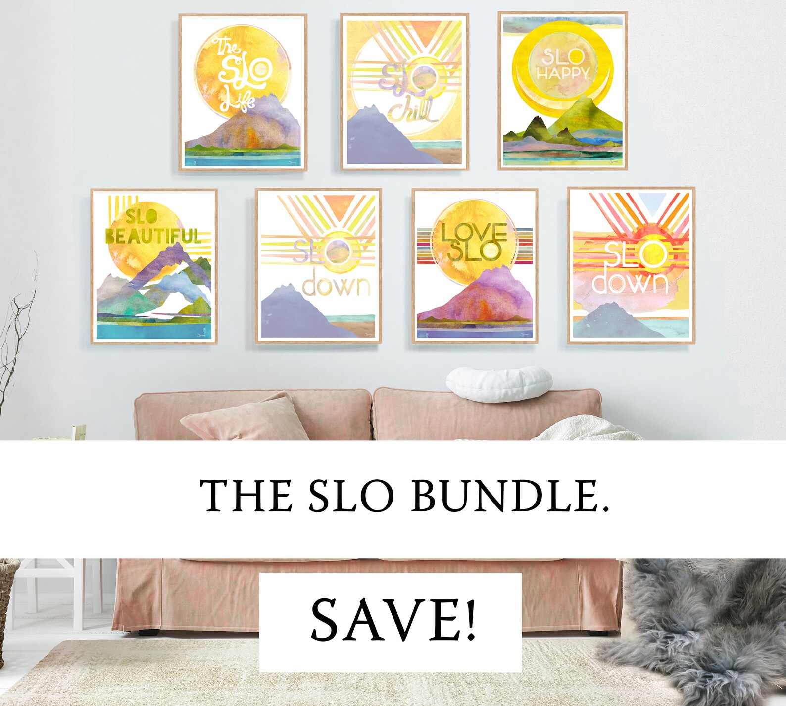SLO PRINT BUNDLE -- Central Coast California San Luis Obispo Nature ...