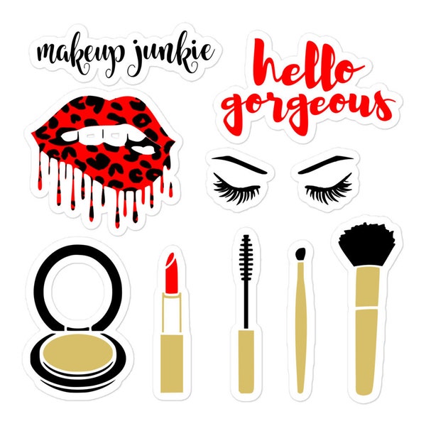 Lipstick Sticker - Etsy