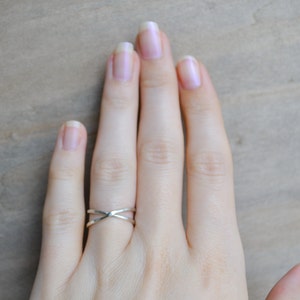 The Cora Ring Sterling Silver Ring Silver Criss - Etsy