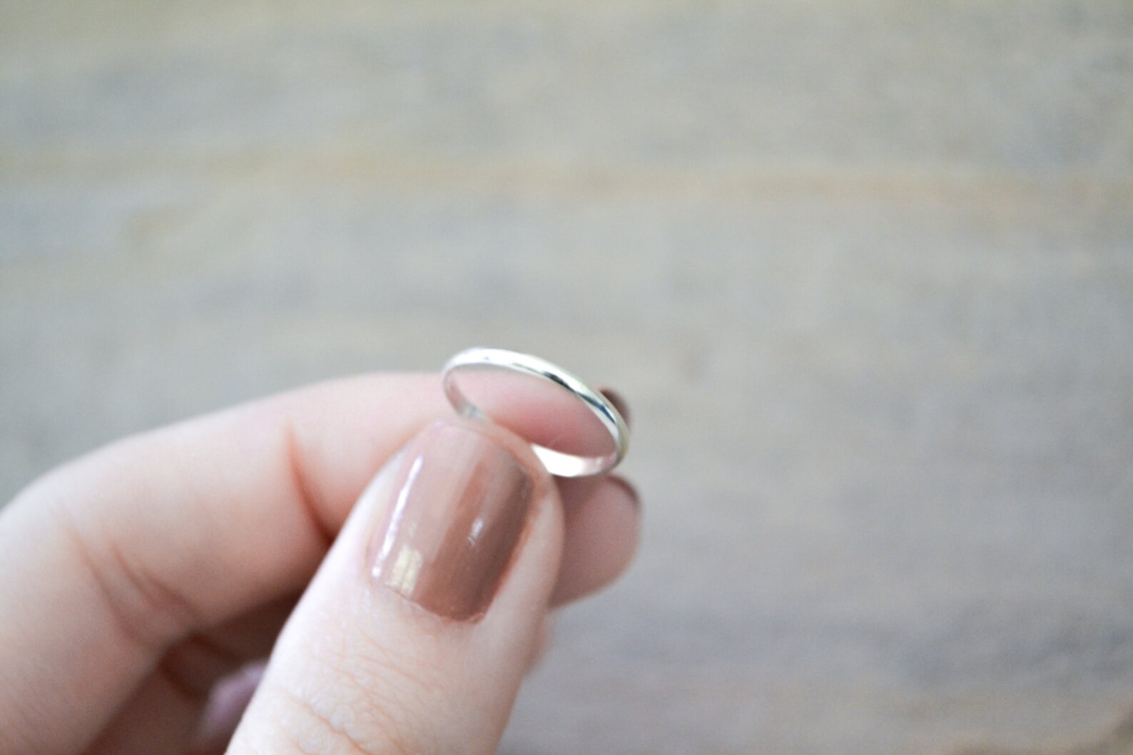 The Ever Ring Tiny Half Round Ring Sterling Silver - Etsy
