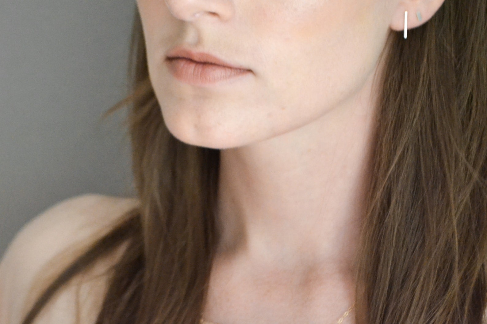 The Linear Studs Bar Studs Silver Bar Earrings - Etsy Canada