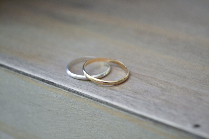The Ever Ring Tiny Half Round Ring Sterling Silver - Etsy