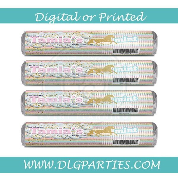 Mentos Label Template - Etsy