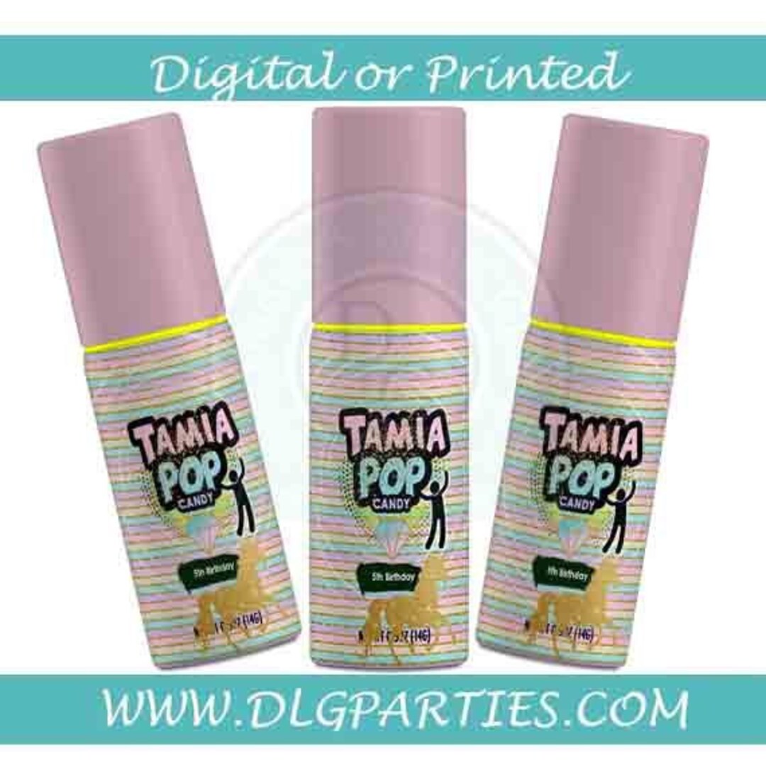 Unicorn Push Pop Labels- Digital- You Print - Party Favors - Etsy