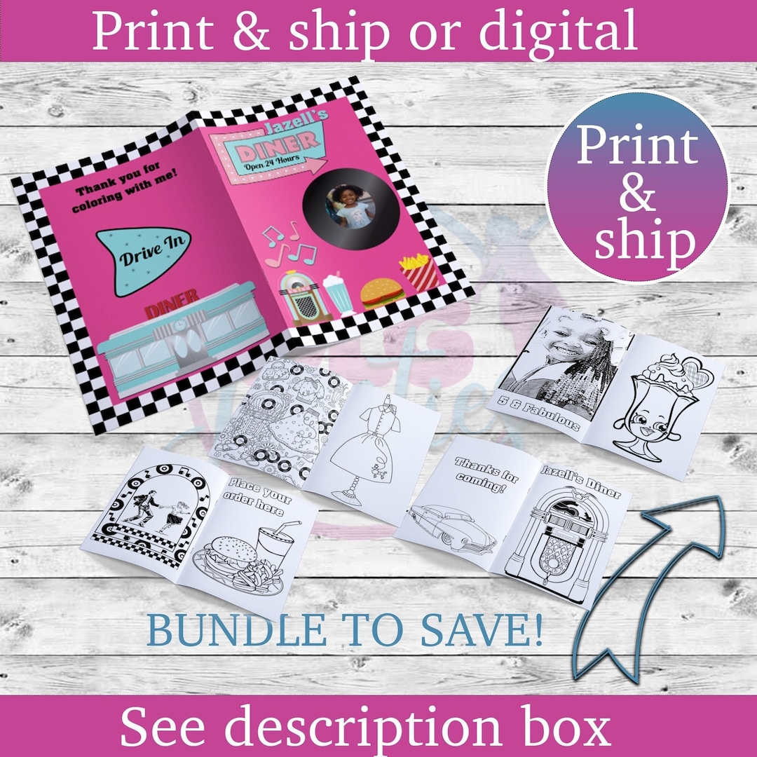 Sock Hop Coloring Book- 60s - Etsy