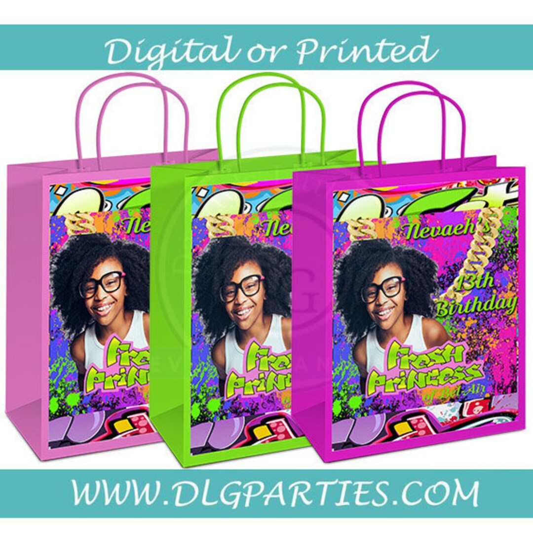 Fresh Princess Party - Fresh Prince Boxes -fresh Princess Favor Bags ...