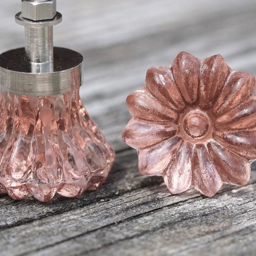 Purple Glass Crystal Knobs Dresser Knob Drawer Knobs Pull - Etsy