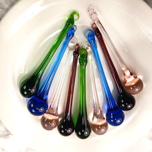 One Set Left! 9 Blown Glass Water Drops 3.5 Inch Glass Drop Ornaments ...