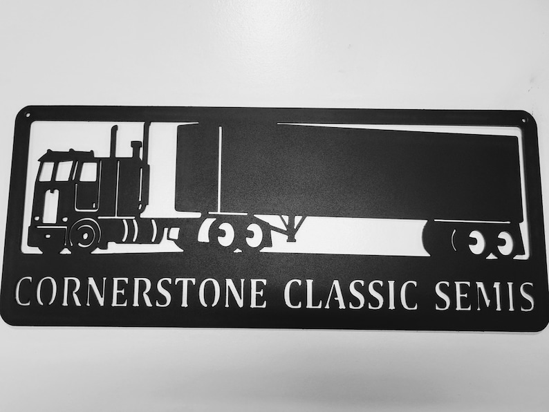 Custom Cabover Semi Truck Wall Sign - Etsy