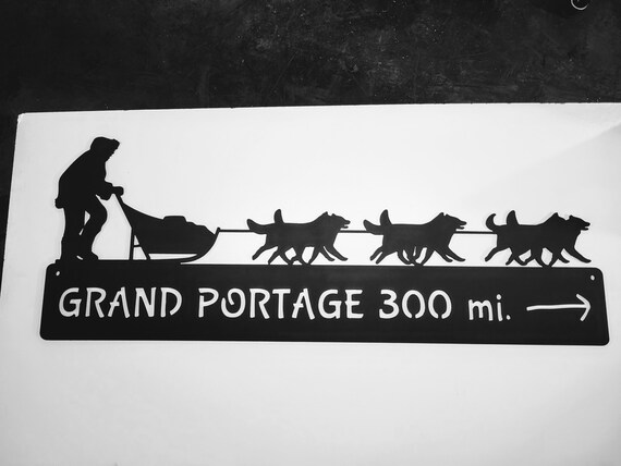 Metal Dog Sled Team Musher Sign - Etsy