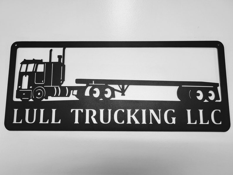 Custom Cabover Semi Truck Wall Sign - Etsy
