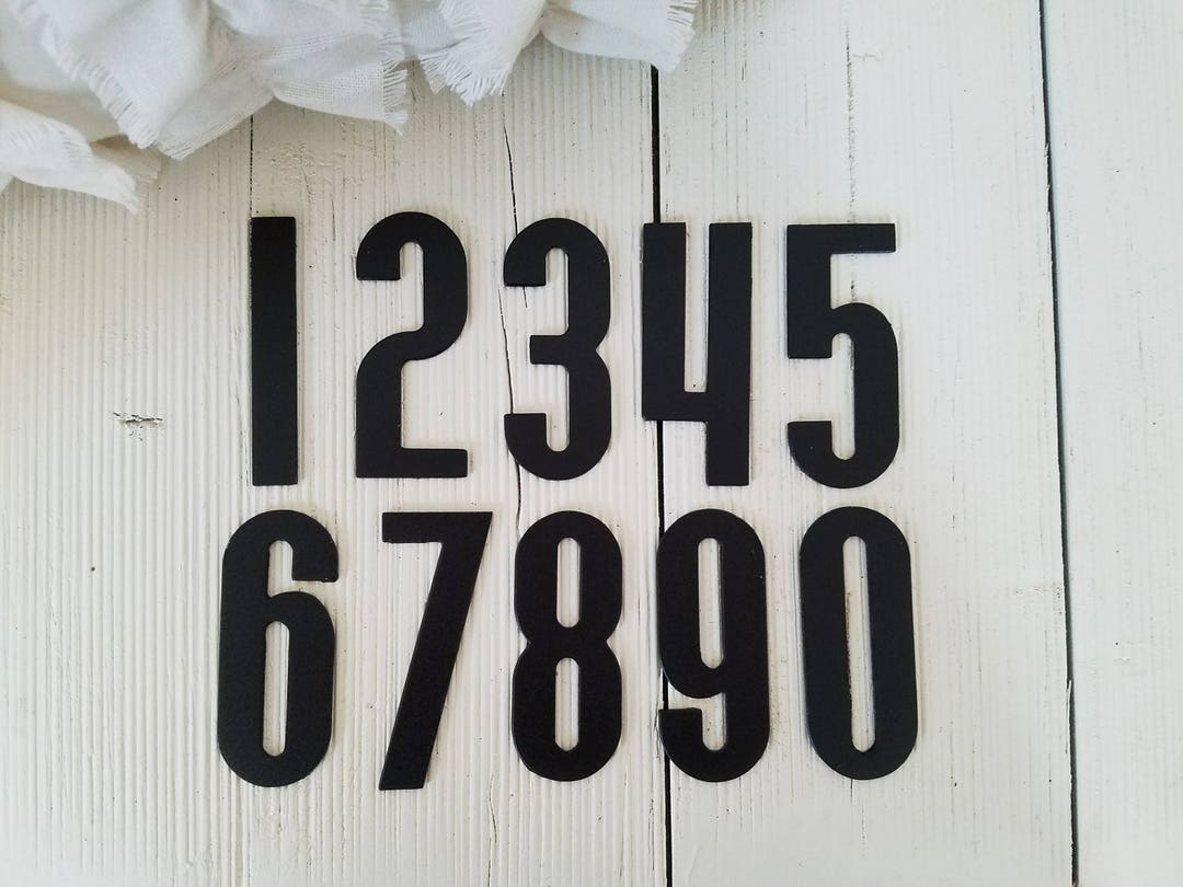 Metal Address Number Cutouts for Your Modern Home or Apartment, Custom ...