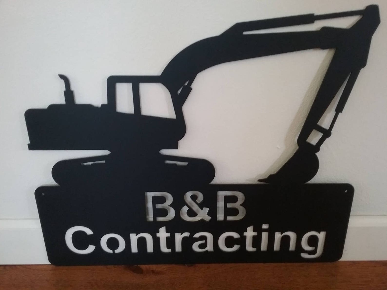 Large Excavator Metal Sign Custom Made With Your Business - Etsy