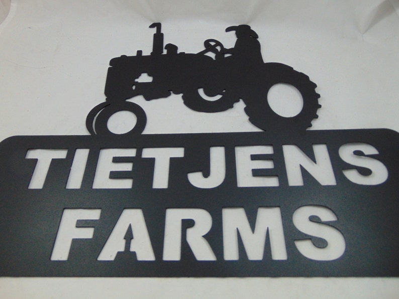 Metal Tractor Sign Custom Made with Your Name Address | Etsy
