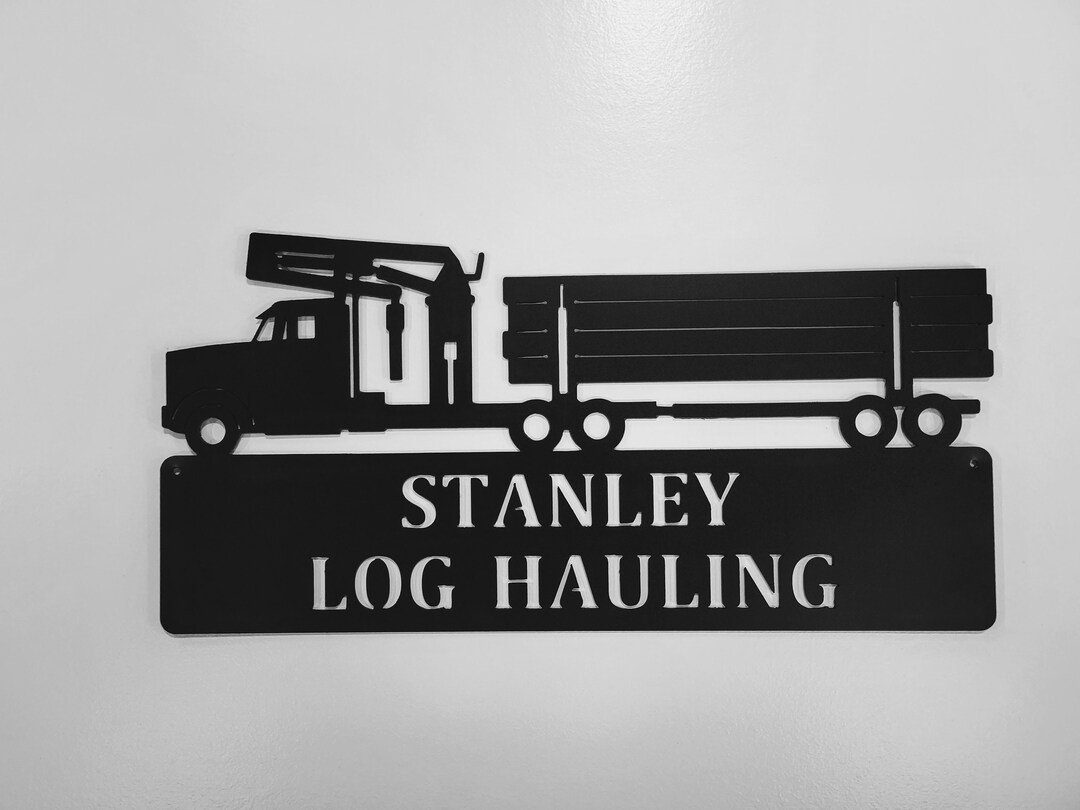 Self-loader Log Truck Metal Art - Etsy