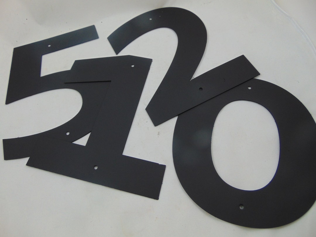 Metal Address Number Cutouts for Your Home or Apartment, Custom Size ...