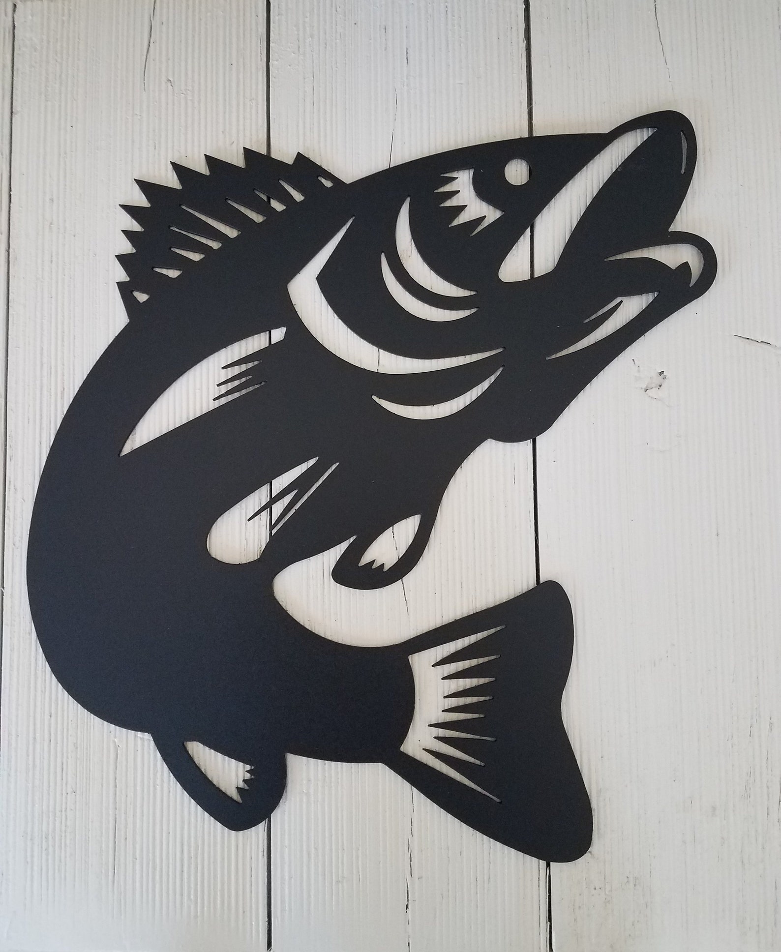 Metal Walleye Fish Wall Hanging - Etsy