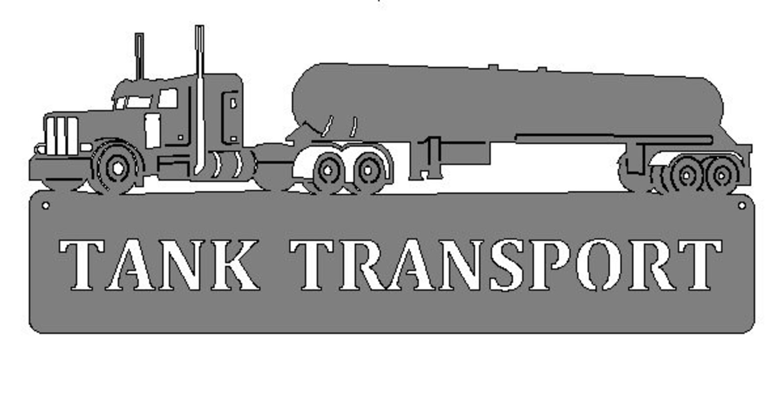 Metal Semi Truck With a Propane/gas Trailer Metal Art for - Etsy