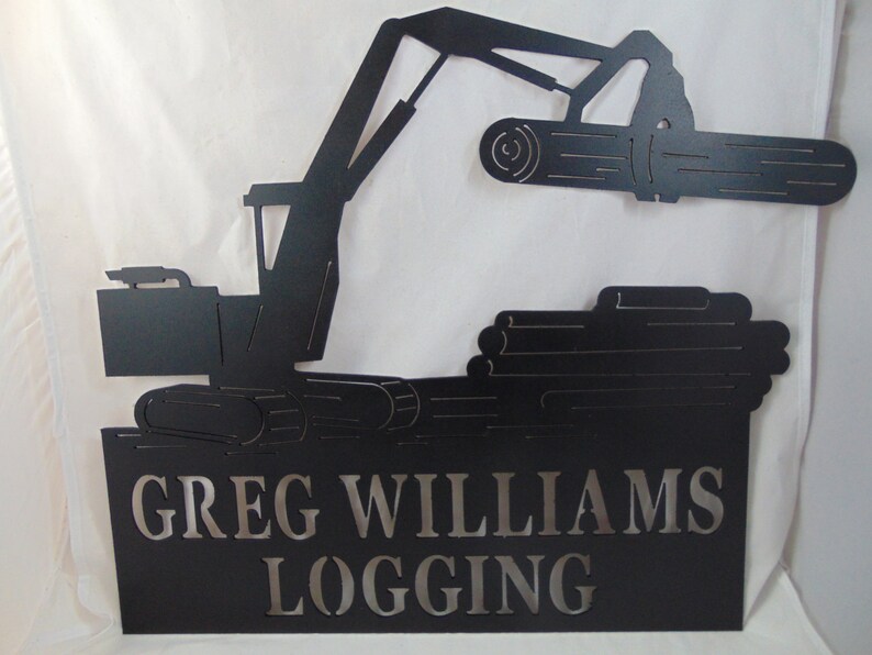 Metal Log Loader Wall Hanging Custom Design Custom | Etsy