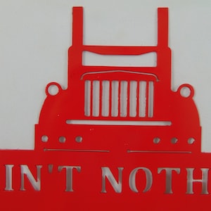 Ain't Nothin' as Sweet as A Long Nose Pete, Custom Metal Peterbilt Wall ...