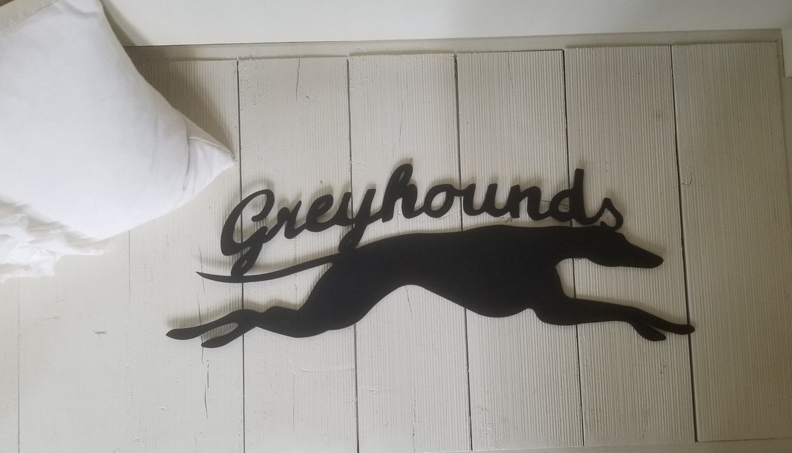 Custom Metal Greyhounds Sign - Etsy