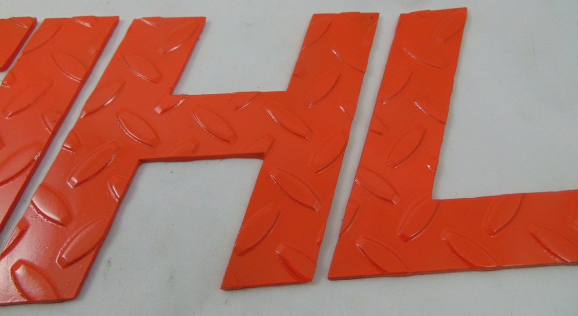 Custom Diamond Plate Letters - Etsy