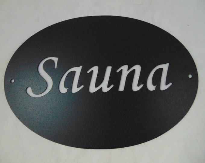 Metal Finnish SAUNA Sign - Etsy