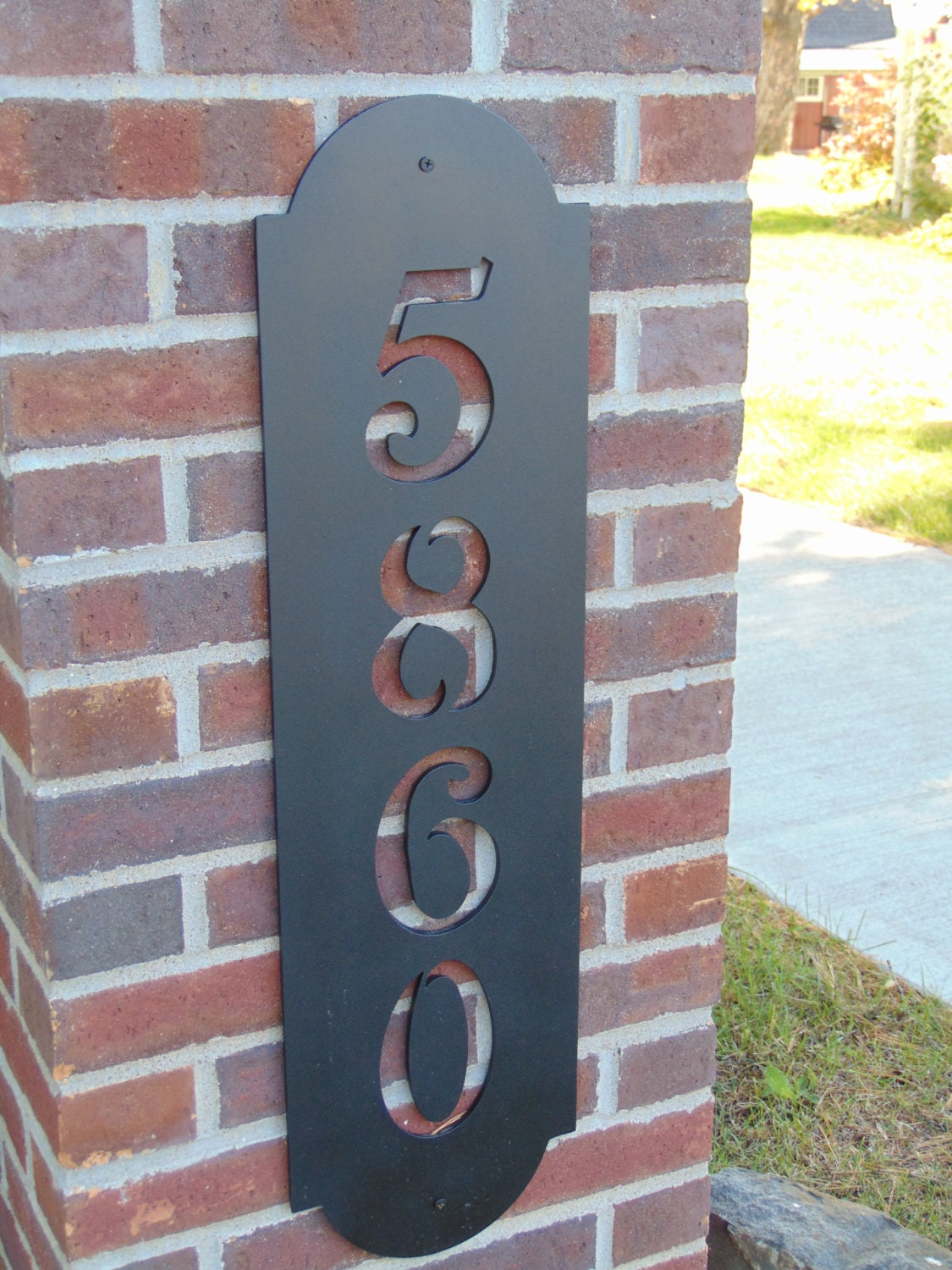 Metal Address Plate Custom Made With Your Address Numbers - Etsy