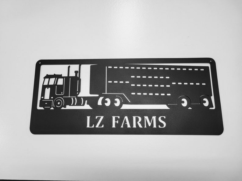 Custom Cabover Semi Truck Wall Sign | Etsy