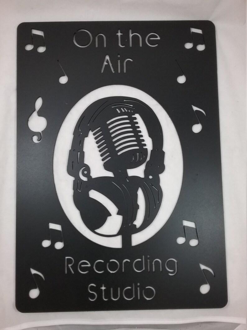 Metal Music Recording Studio Sign Custom Name Added | Etsy