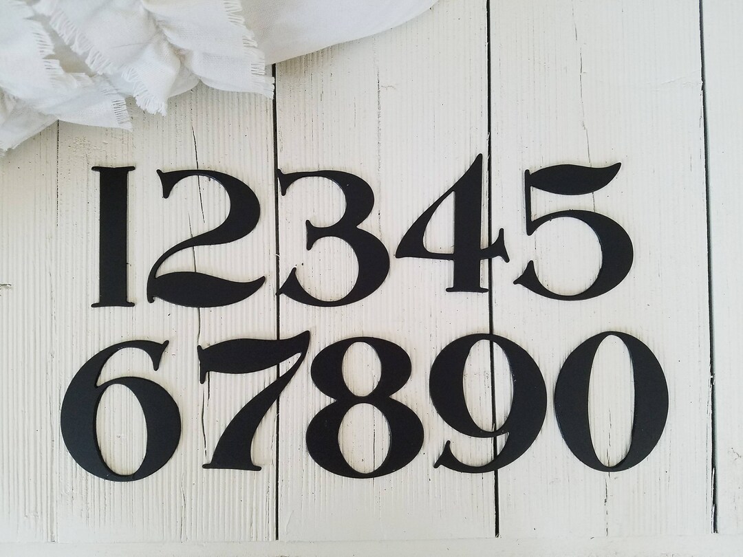 Metal Address Number Cutouts for Your Home or Apartment, Custom Size ...